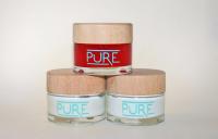 China Customized 30ml 50ml PETG Cosmetics Cream Empty Jar With Electroplated Lid for sale