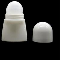 China 50g Flat Shape Roll On Deodorant Bottles Containers With PP Roller  60 X 48.5MM for sale