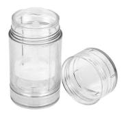 China 20g Perfume Rollerball Deodorant Bottle Round PP AS Deodorant Stick Bottle for sale