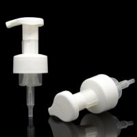 China 40mm Luxury Skin Care Foam Soap Pump Bottle Clear White Cosmetic Container for sale
