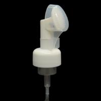 China 43mm Foam Bottle Brush Silicone Face Wash With Brush Facial Cleanser Brush Pump for sale