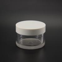 China 50ml Serum ABS PETG Cosmetic Jar Face Cream With Electroplated Lid for sale