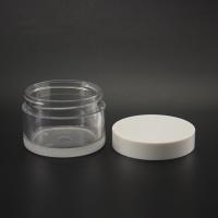 China 50ml Serum ABS PETG Cosmetic Jar Face Cream With Electroplated Lid for sale