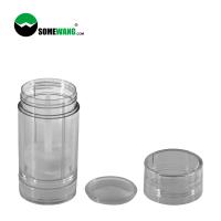 China ODM OEM 65ml Deodorant Stick Cylindrical Clear AS Bottle 65g For Body Fragrance for sale