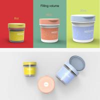 China 8oz 16oz 20oz Empty Plastic PP Cosmetic Cream Jar Packaging With Lock Flip Cap for sale