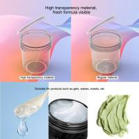 China 8oz 16oz 20oz Empty Plastic PP Cosmetic Cream Jar Packaging With Lock Flip Cap for sale