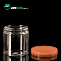China 250ml Smooth Surface Plastic Clear Jars Cosmetic Food Grade Plastic Jars for sale