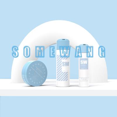 China 120ml 240ml HDPE Cosmetic Lotion Bottle With Double Wall Disc-Top Cap for sale
