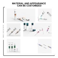 China 15ml Screw Caps Brush Head Lip Gloss Tube Cosmetic Packaging Container Tube for sale