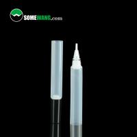 China 15ml Screw Caps Brush Head Lip Gloss Tube Cosmetic Packaging Container Tube for sale