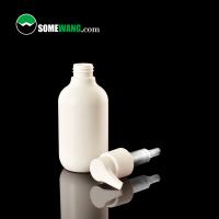 China 300ml Plastic Round PE Cosmetic Bottle Customized Hand Wash Lotion Pumps Shampoo Bottle for sale
