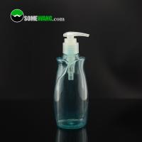 China Pink Flower PET Plastic Empty Shampoo Bottle 130ml 230ml 300ml for sale