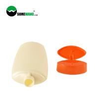 China Shampoo Use PE Plastic Bottle 200ml Customized Flat Squeeze Bottle With Flip Top Lid for sale