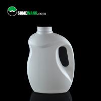 China Plastic PE Customized Color Large Size 2L Laundry Detergent Bottle With Screw Cap for sale