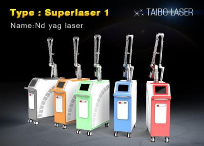 China 10HZ Q - Switched Nd Yag Laser 1064 & 532 nm Tattoo Pigment Removal Machine for sale