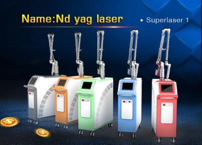 China 1064 nm / 532nm Q Switched Nd Yag Laser Tattoo Removal Machine For Salon for sale