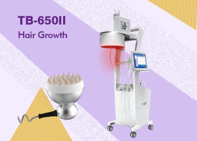 China Diode Laser Hair Loss Therapy Laser Hair Growth Machine / Equipment with 3 Color LCD for sale