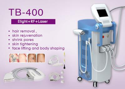 China 4 Handpieces E-light IPL RF Nd Yag Laser Beauty Machine For Hair / Wrinkle / Tattoo removal for sale