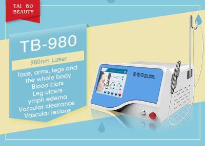 China 10ms-100ms Adjustable 980nm Diode Laser Spider Vein Vascular Removal Machine for sale