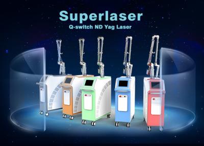China 1064 / 532 / 1320 Q Switched Nd Yag Laser Machine For Tattoo Pigmentation Removal Birthmark Removal for sale