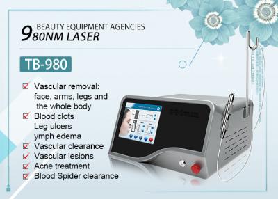 China 10W / 15W Veins Therapy Vascular Removal 980 nm Diode Laser Beauty Machine For Salon for sale