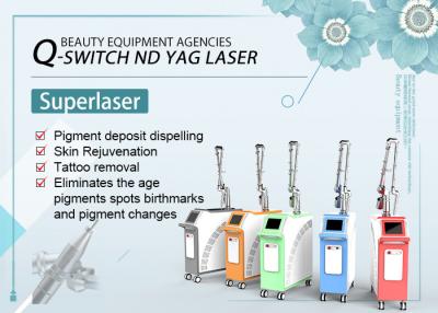 China Typical Tattoo Reduction Pigmentation Removal Q-Switch ND Yag Skin Laser Machine for sale
