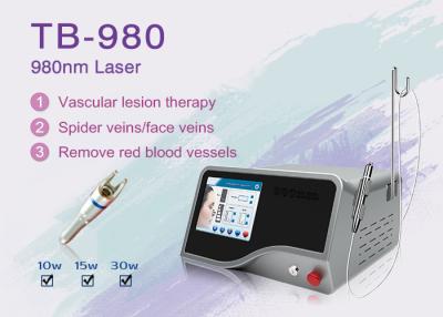 China 10W 15W 20W 30W High Power 980nm Diode Laser Machine For Vascular Blood Vessel Removal for sale