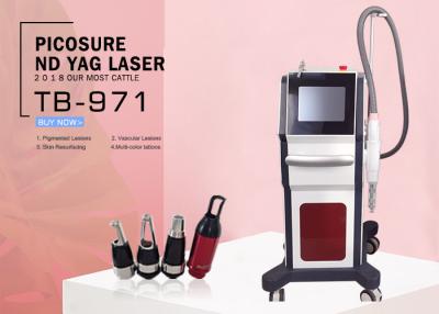 China 755nm Q- switch Pico Laser Picosure /  Nd Yag Laser Tattoo Removal Machine Water Cooling for sale