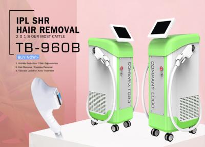 China Beauty Salon Crystal Light IPL SHR Hair Removal Machine / Skin Rejuvenation Equipment for sale