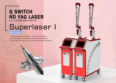 China 1064nm Q Switched ND Yag Laser Pigmentation 532nm Tattoo Removal Machine for sale
