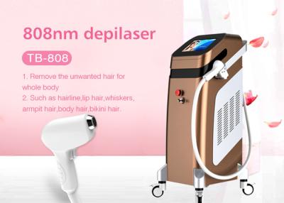 China CE / ISO Approved  808nm Diode Laser Hair Removal / Depilation Beauty Machine For Salon Use for sale