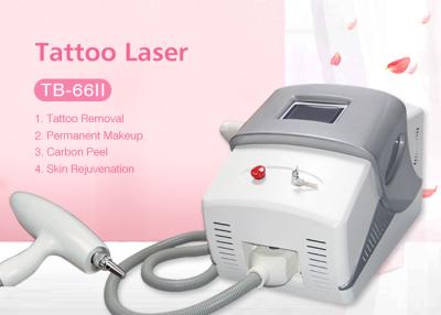 China Portable 1064nm 532nm Q switch Nd Yag Laser Tattoo Removal Machine , Carbon Peeling Machine for sale