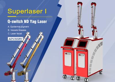 China Big Spot 1064nm Q Switch Nd Yag Laser Tattoo Removal / Skin Rejuvenation Machine for sale