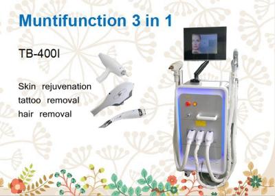 China 3 in 1 Muntifunction E-light IPL RF Nd Yag Laser Machine for Hair Removal / Skin Care System for sale