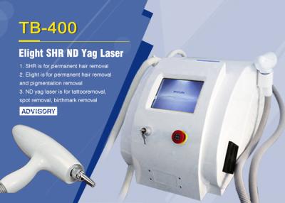 China 10HZ E-light IPL RF SHR Nd Yag Laser Machine For Tattoo Removal , Epilation Hair Removal for sale