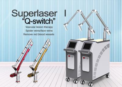 China Permanent Q Switch Nd Yag Laser Tattoo Removal Equipment 1 - 8mm Spot Size for sale