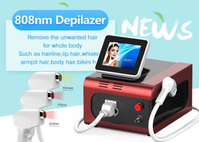 China Soprano Painless Diode Laser Hair Removal Device 3 Wavelength 755nm / 808nm / 1064nm for sale