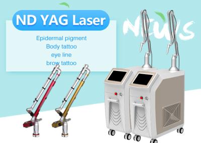 China 1064nm / 532nm Q Switch Nd Yag Laser Tattoo Removal Machine No Side Effect for sale