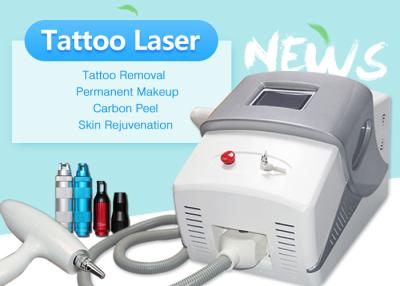 China Q Switch Nd Yag Laser Tattoo Removal Machine / 1064nm 532nm Carbon Peeling Laser for sale