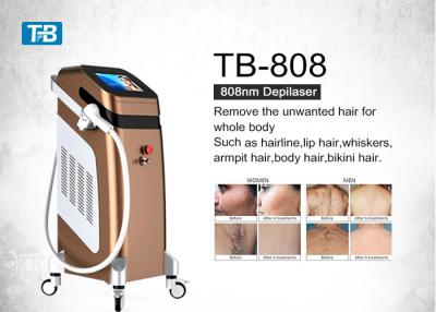 China Vertical 808nm Diode Laser Leg Hair Removal 2 Years Warranty 12 * 12mm Spot Size for sale