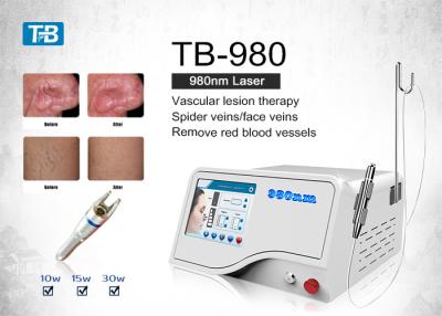 China Medical 980 nm Laser Veins Removal Machine / Laser Vascular Lesion Therapy System for sale