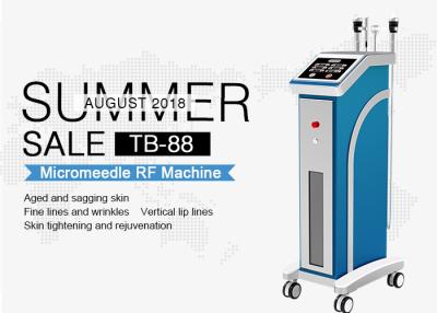 China Vertical Fractional RF Microneedle Machine for Face Lifting / Wrinkle Removal CE / ISO Approved for sale
