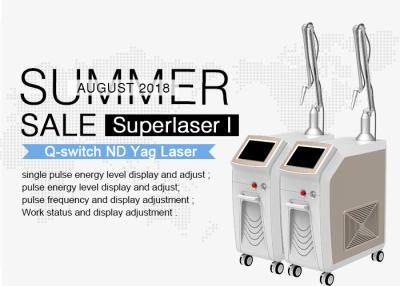China Vertical Q Switch Nd Yag Laser Machine For Tattoo / Pigmentation Removal for sale