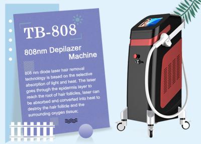 China Clinic 808nm Diode Laser Hair Removal Machine 1 - 10Hz Adjustable Italy Pump 12 Germany Bars for sale