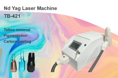 China Spot Size 1 - 9mm Portable Nd Yag Laser Machine For Tattoo Pigmentation Removal for sale