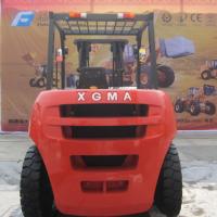 China XGMA 5 Ton Diesel Forklift XinChai 490BPG 3000mm Lifting Height V Shape Counterweight for sale