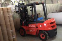 China XGMA 3.5 Ton Diesel Forklift Truck 6m Lifting Height LED Lighting for sale