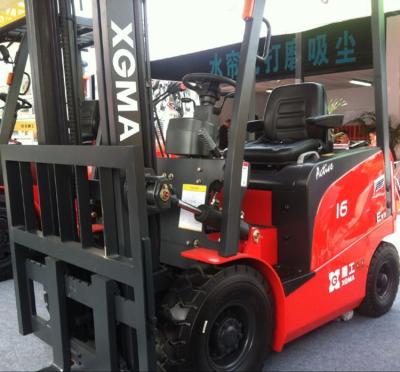 China XGMA 2.5 Ton Electric Forklift Truck AC Motor Battery Free Maintenance 48V 600Ah for sale