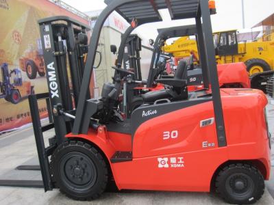 China 3 Ton Electric Forklift 80V 500Ah AC Battery Powered Small Diameter Steering Wheel for sale