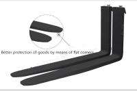 China Forged Iron Forklift Forks 1070x125x50mm 5 Ton Capacity CASCADE Compatible for sale